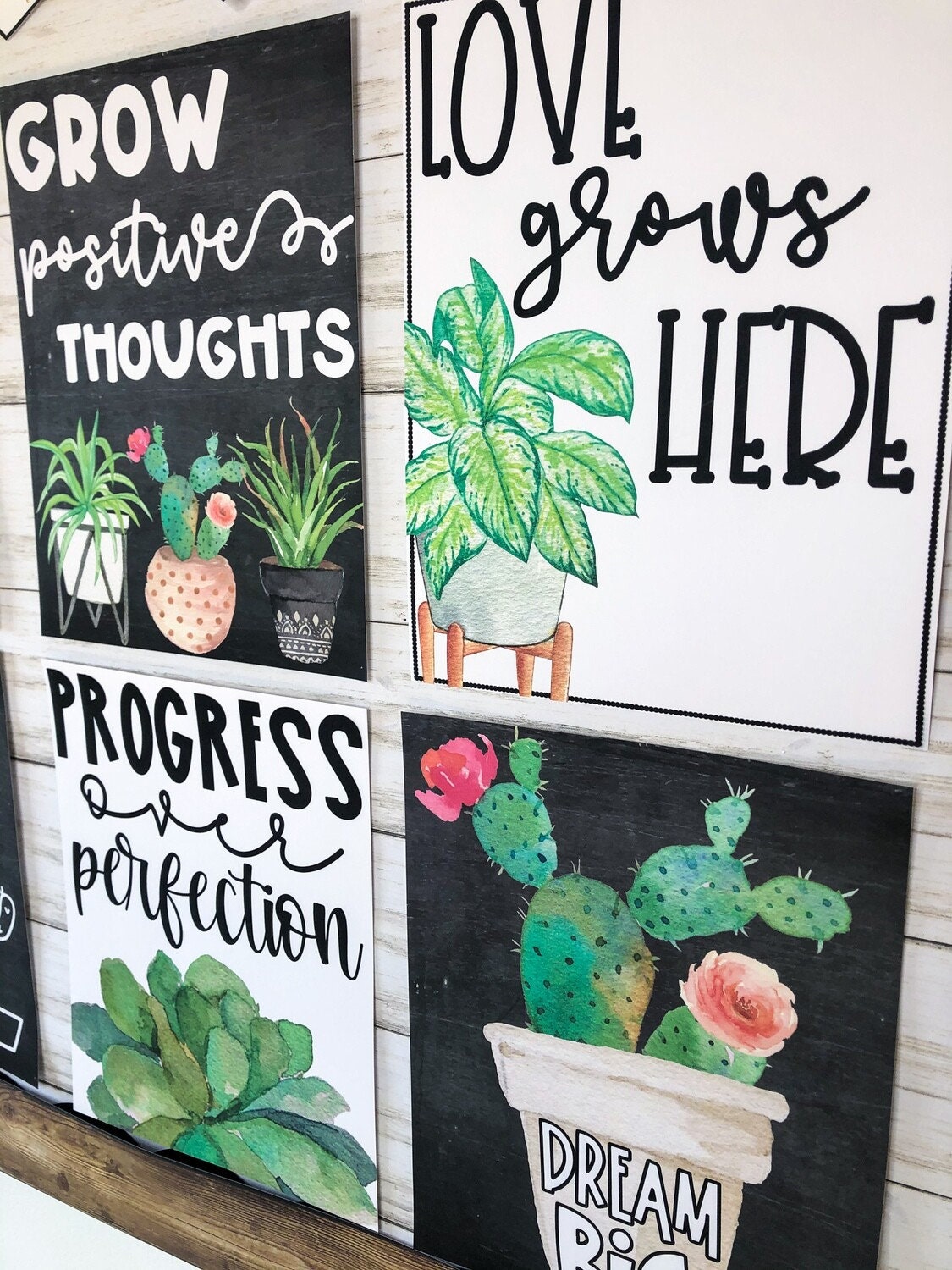 Plant Classroom Quote Posters: Growth Mindset Decor (digital Download ...
