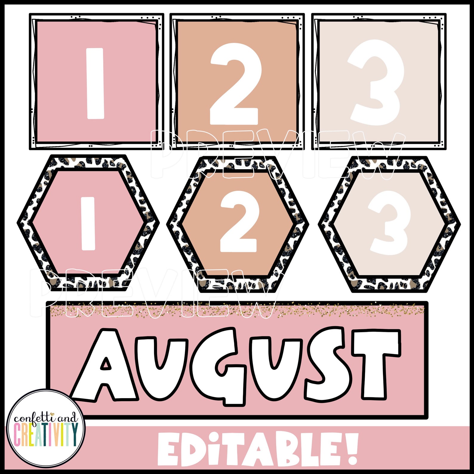 Boho Neutral Classroom Calendar Pack Pocket Chart Calendar - Etsy