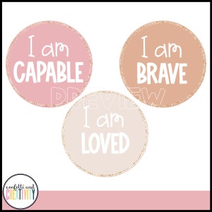 Affirmation Station for the Classroom | Boho Neutrals Classroom Decor ...