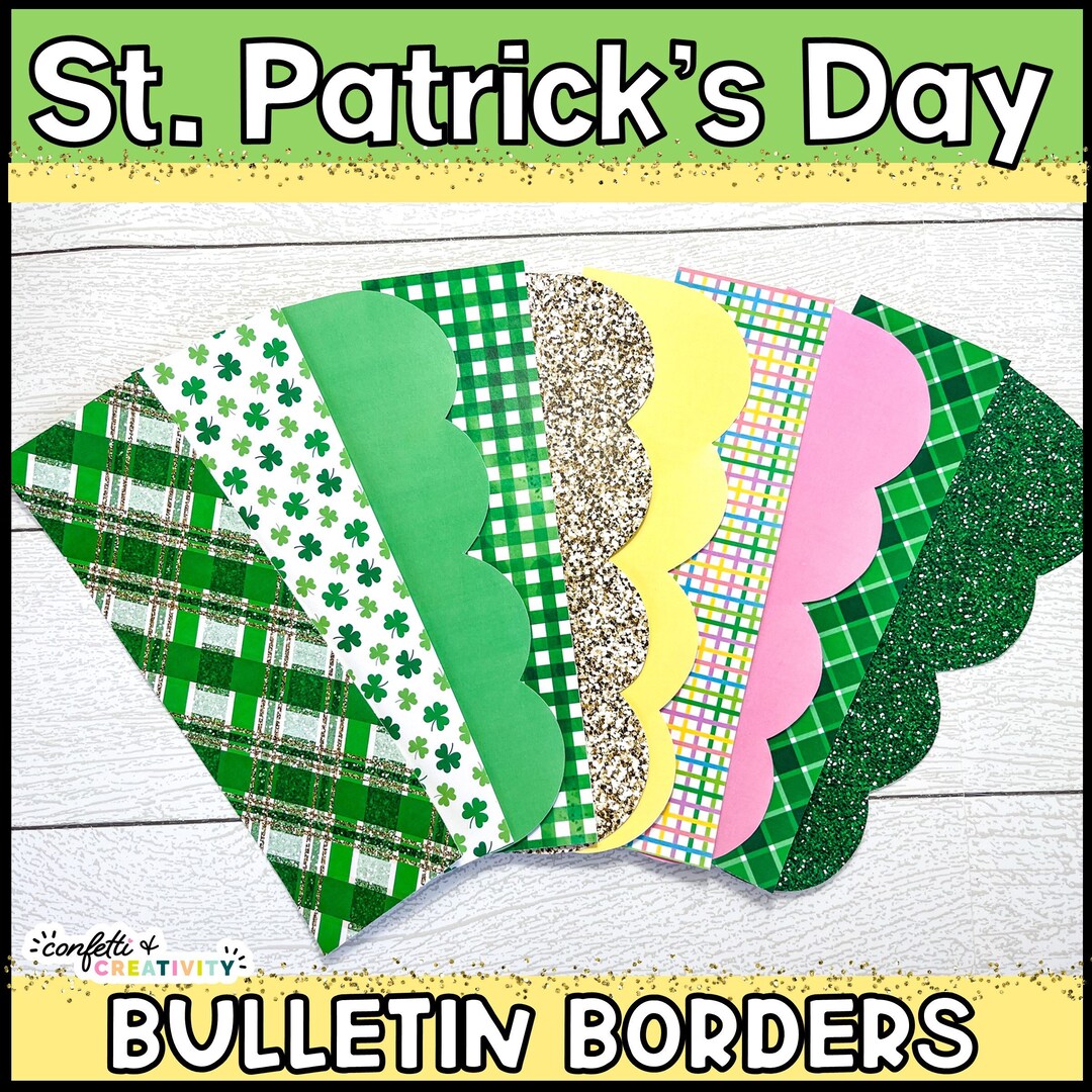 Printable St. Patrick's Day Bulletin Borders | St. Patrick's Day ...