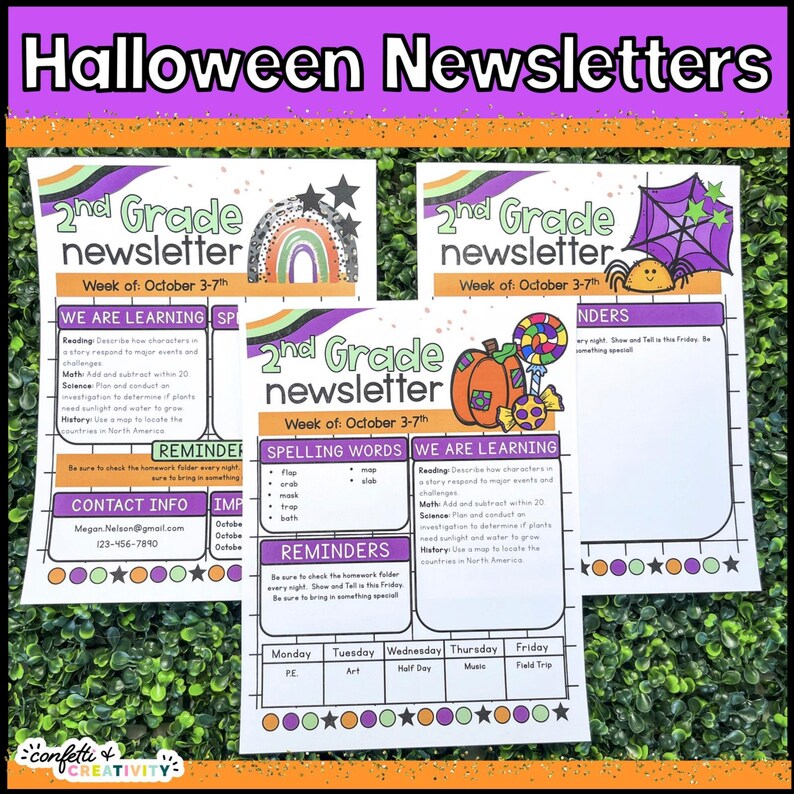 Holiday Classroom Newsletter Bundle Editable School - Etsy
