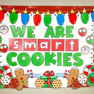 Christmas Cookie Bulletin Board Kit: Gingerbread Classroom Decor ...