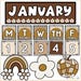 Neutral Classroom Calendar Pack: Pocket Chart & Flip Calendar (digital ...