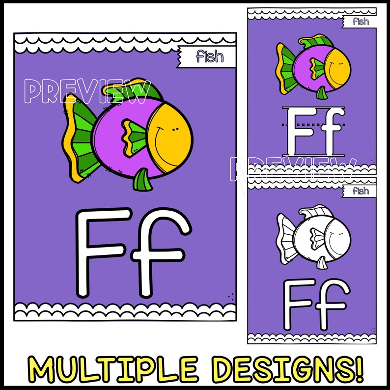 Bright Classroom Alphabet Posters Alphabet Display Animal - Etsy