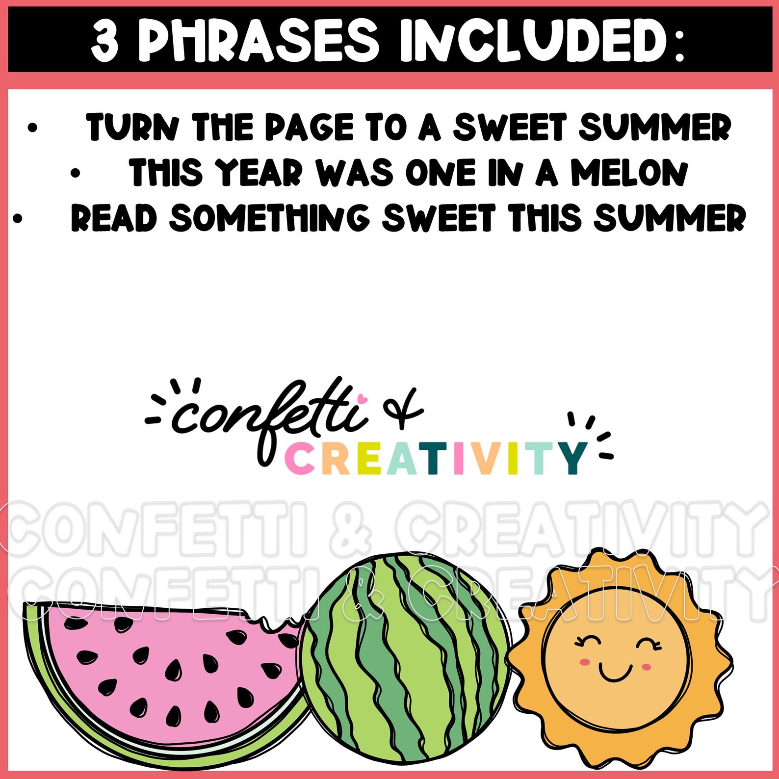 Watermelon Summer Classroom Door Decor Kit (digital Download) - Etsy