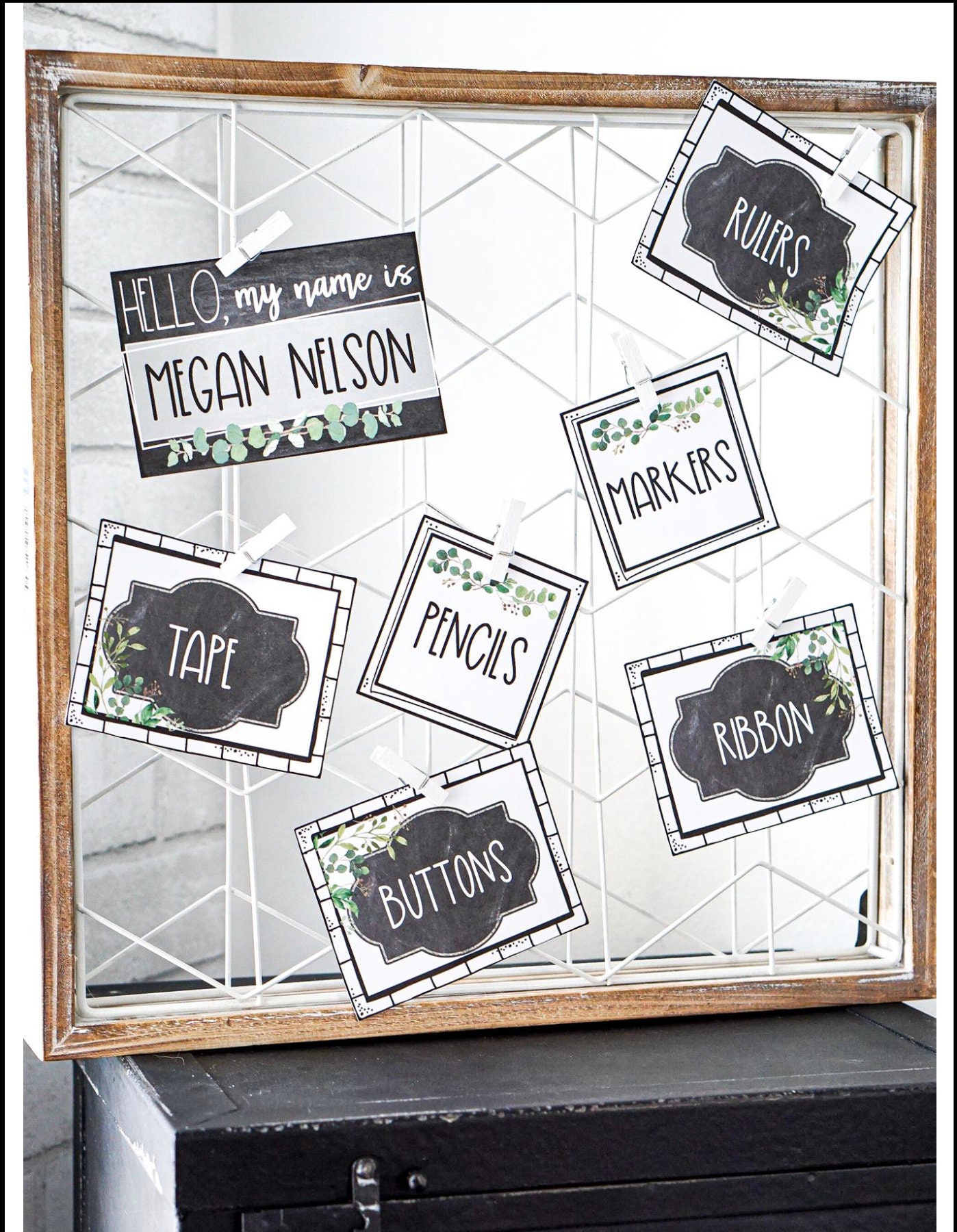 Modern Farmhouse Classroom Decor Bundle: Shiplap & Eucalyptus (digital ...