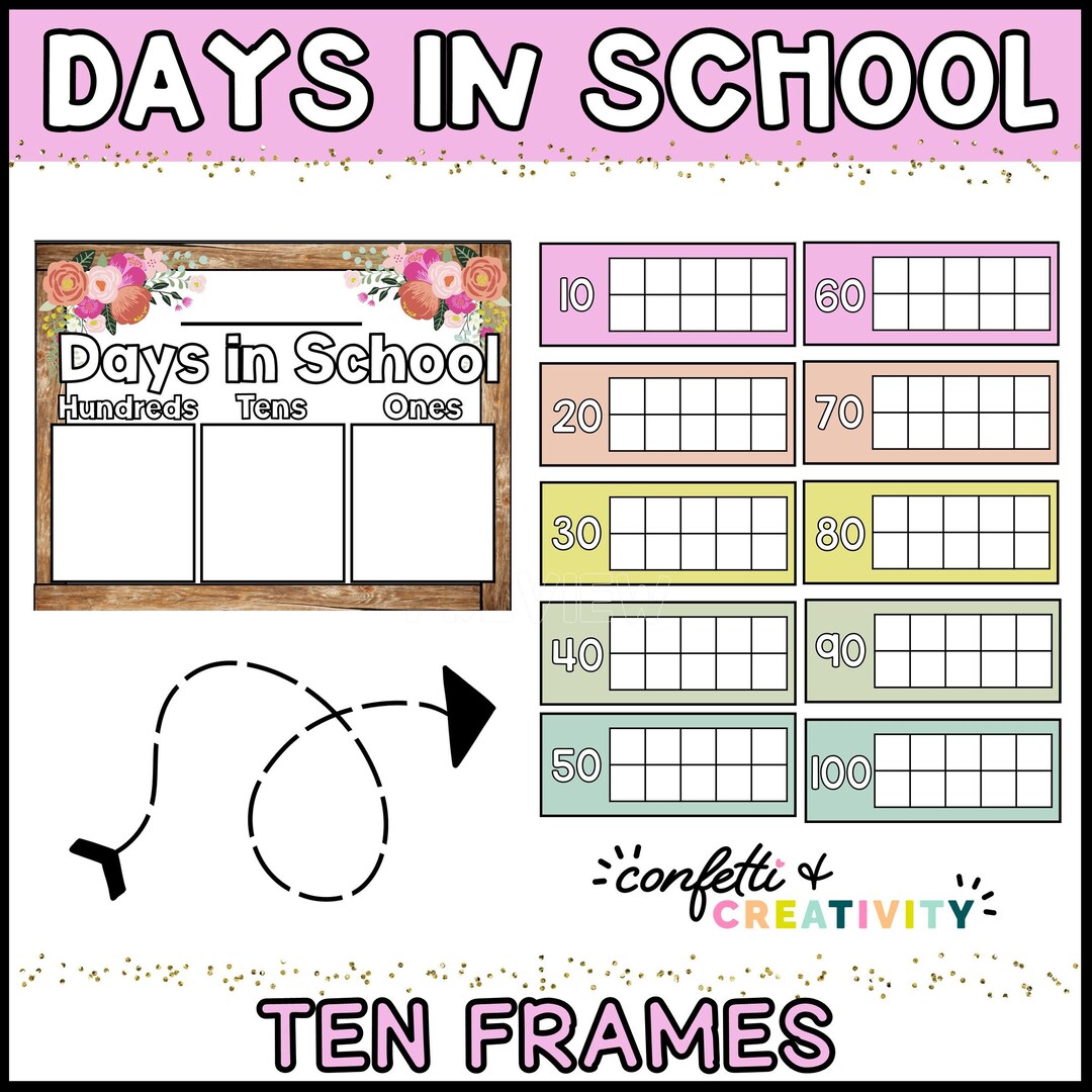 Classroom Days at School Posters | Days at School Tally | School Tally ...
