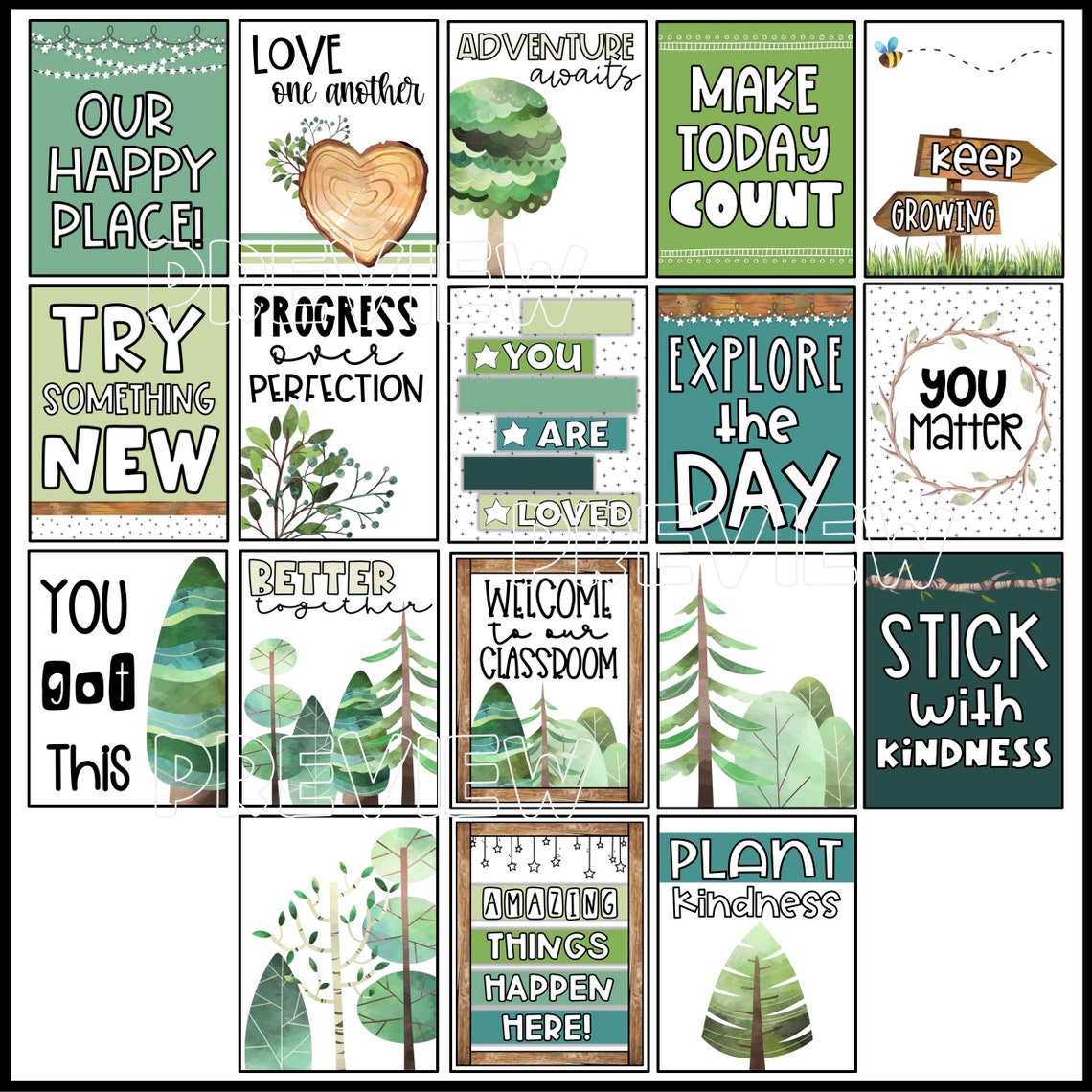 Nature Classroom Quote Posters Classroom Quotes Nature - Etsy