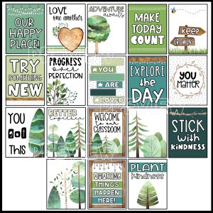 Nature Classroom Quote Posters | Classroom Quotes | Nature Classroom ...