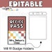 PRINTABLE Classroom Hall Passes Personalized Classroom Hall Pass ...