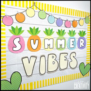 SUMMER Bulletin Board | Pineapple Summer Bulletin Board | Bulletin ...