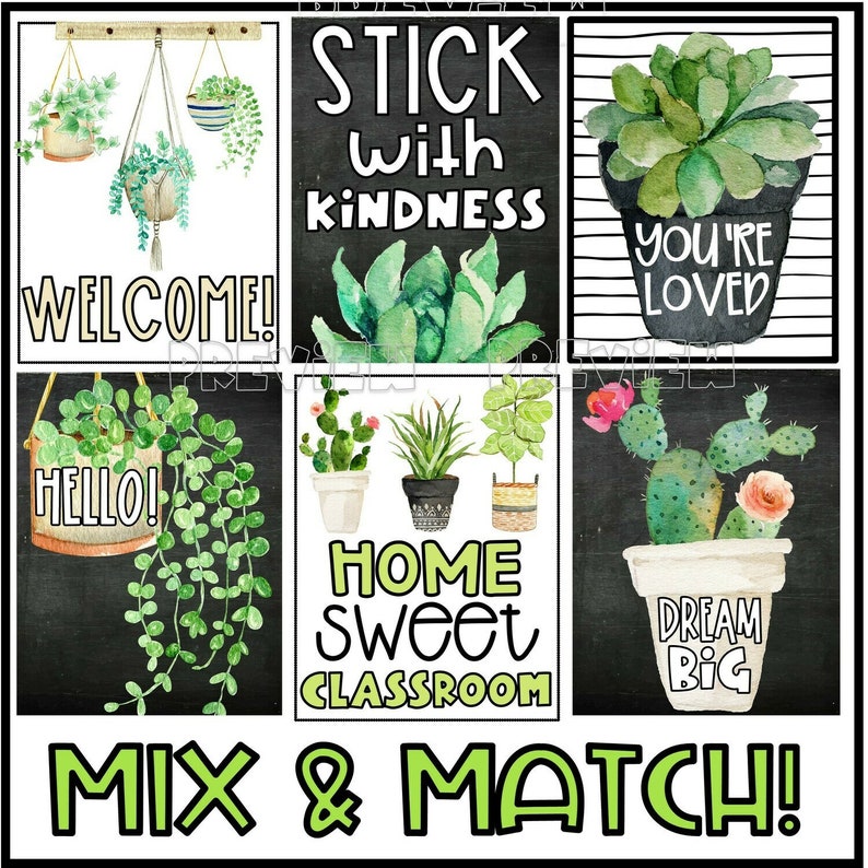 Plant Classroom Quote Posters: Growth Mindset Decor (digital Download ...