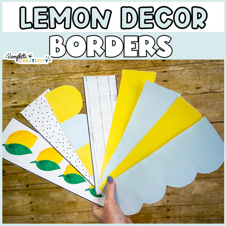 PRINTABLE Lemom Bulletin Board Borders Bulletin Board Display Bulletin ...