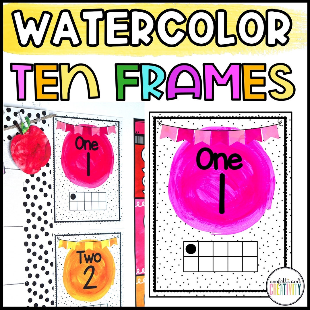 Classroom Number Posters: Ten Frames 0-20 (digital Download) - Etsy