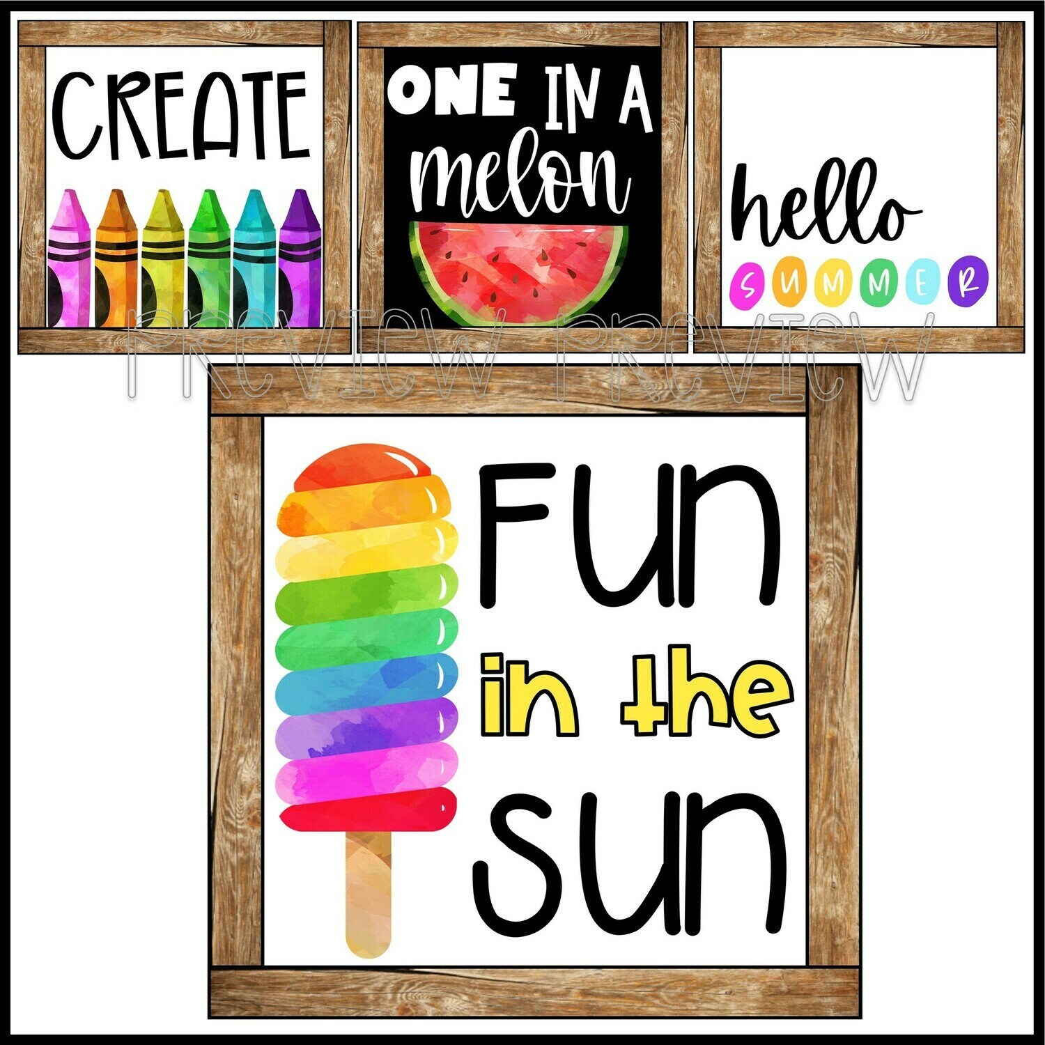 Summer Classroom Posters: May Bulletin Board Decor (digital Download ...