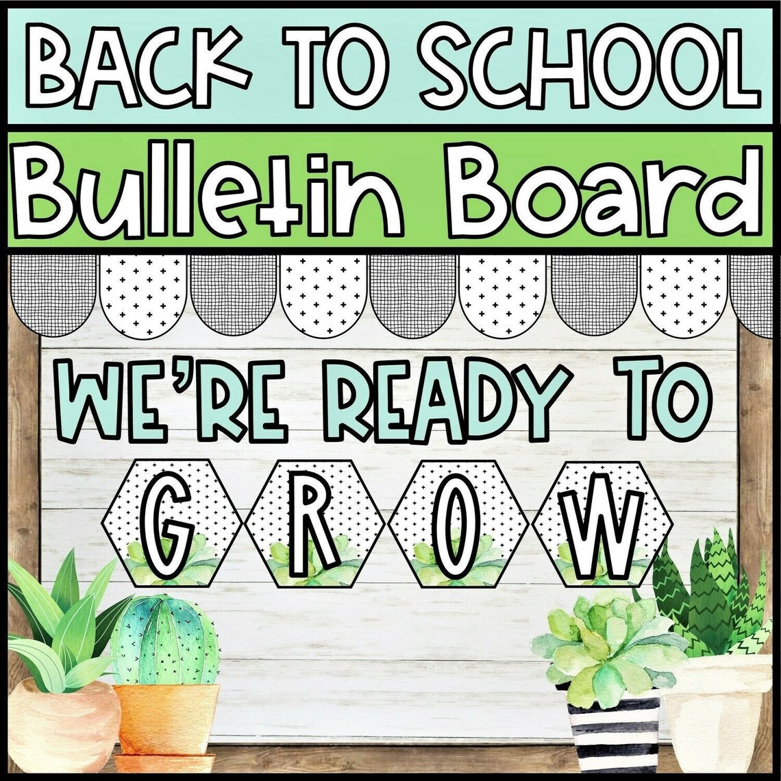 Plant Theme Back to School Bulletin Board Kit (digital Download) - Etsy