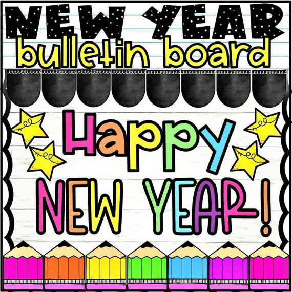 NEW YEARS Bulletin Board January Bulletin Board Classroom | Etsy