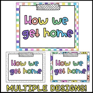 Bright How We Go Home Dismissal Chart Template | How We Go Home ...