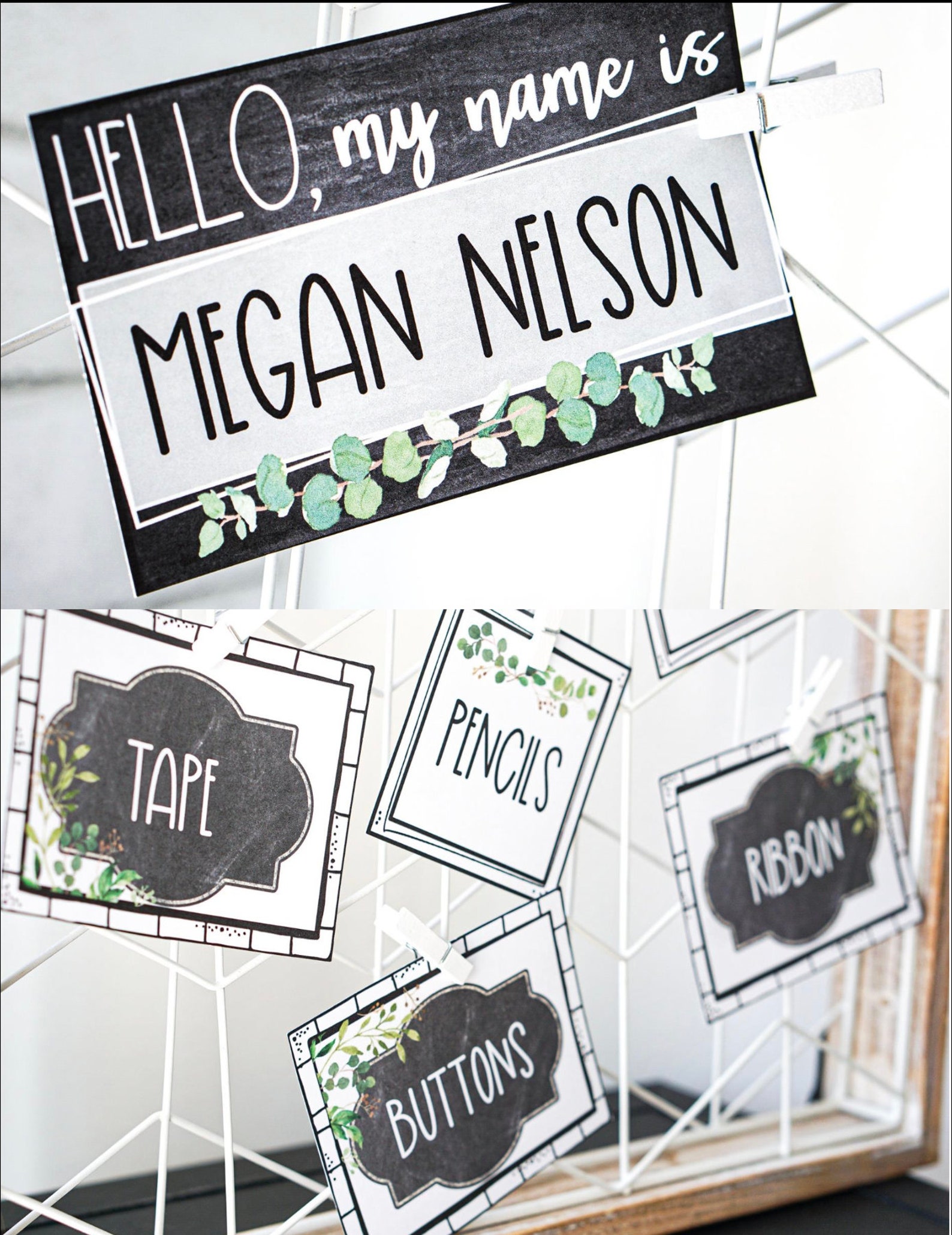 MODERN FARMHOUSE Classroom Decor Bundle Farmhouse Classroom - Etsy