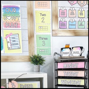 Classroom Number Posters With Ten Frames 0-20 | Pastel Classroom Decor ...