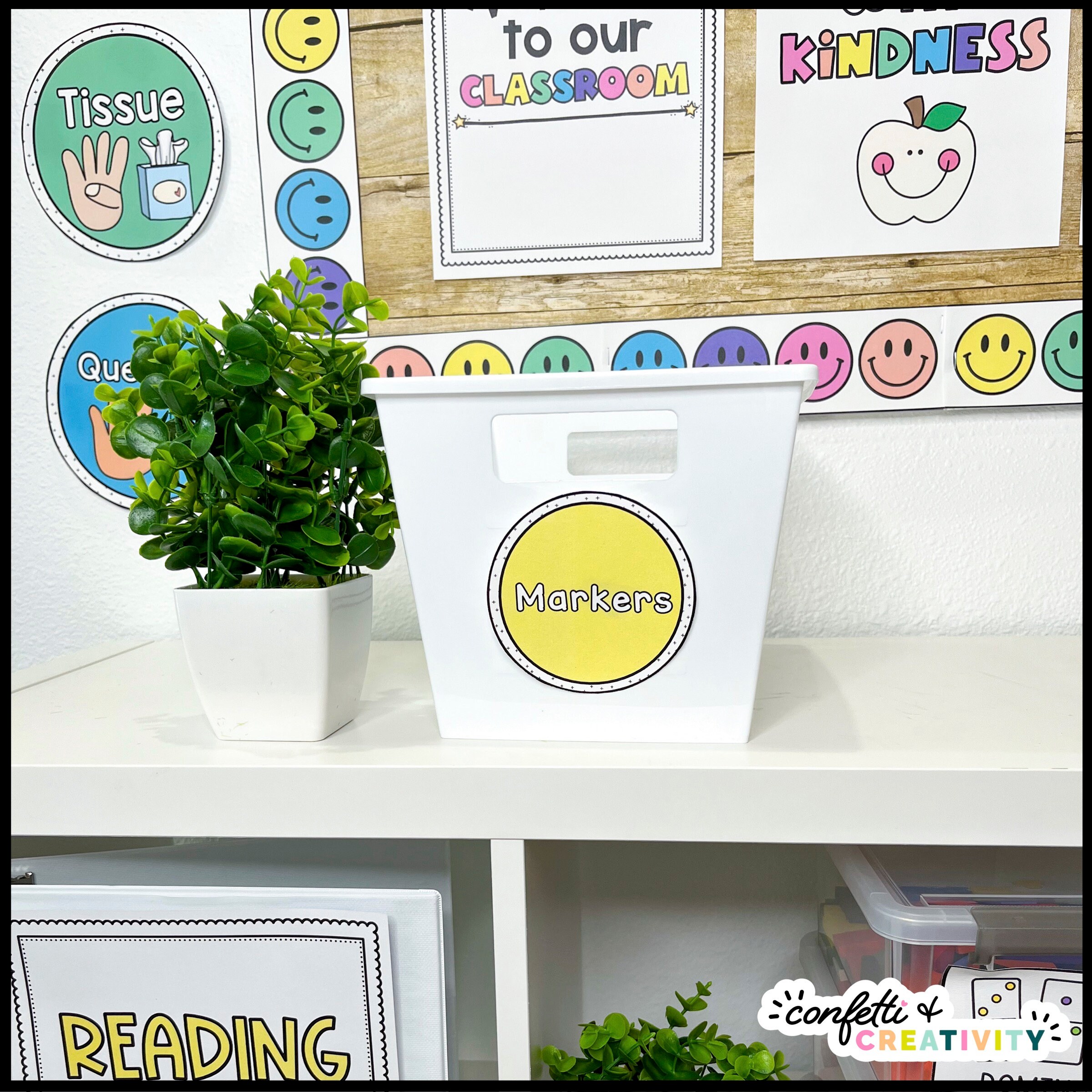 Bright Editable Classroom Labels: Elementary Decor (digital Download ...