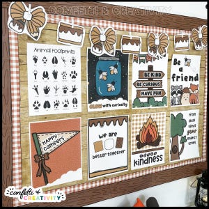 Camping Classroom Decor Bundle: Rustic Nature Theme (digital Download ...