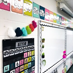 Bold Brights Classroom Calendar Pack | Pocket Chart Calendar Cards ...