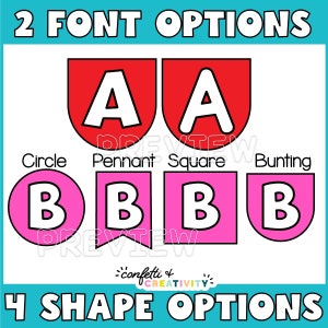 Bright Bulletin Board Letters: Editable Classroom Decor (digital ...