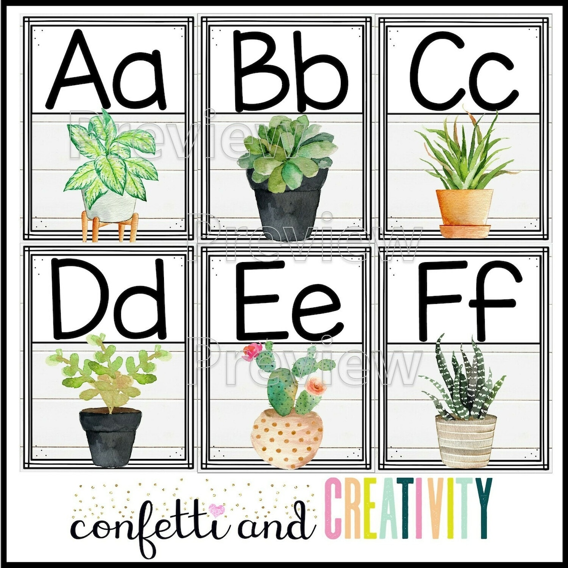Plant Alphabet Posters: Classroom Decor, A-Z (digital Download) - Etsy