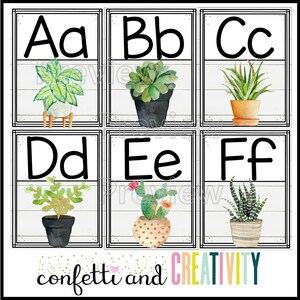 Plant Alphabet Posters for the Classroom | Plant Classroom Decor ...