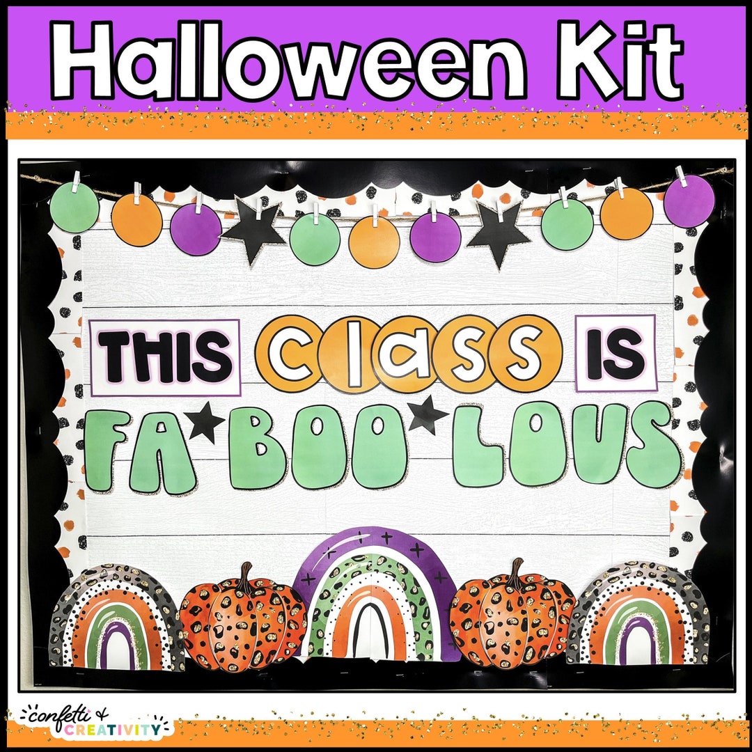 HALLOWEEN Bulletin Board | Halloween Classroom | Fall Classroom Decor ...