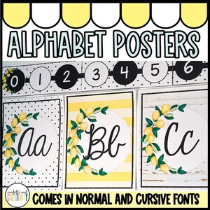 Lemon Farmhouse Classroom Decor Bundle (digital Download) - Etsy
