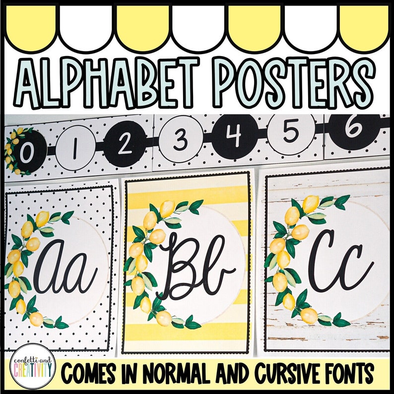 LEMON FARMHOUSE Classroom Decor Bundle Farmhouse Classroom - Etsy