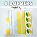 Lemon Classroom Decor: Printable Bulletin Board Borders (digital ...