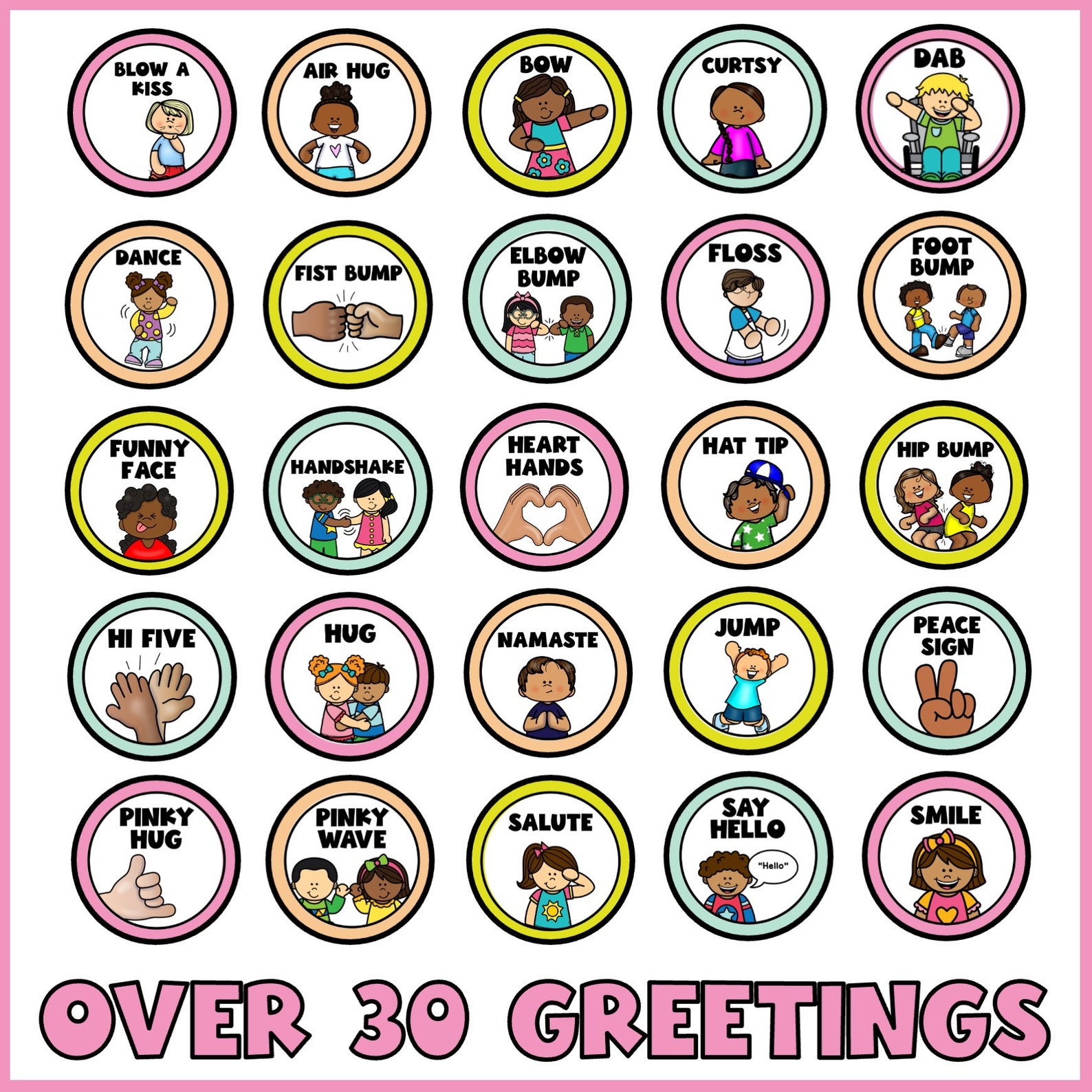 Bright Classroom Greeting Signs: Elementary Morning Choices (digital ...