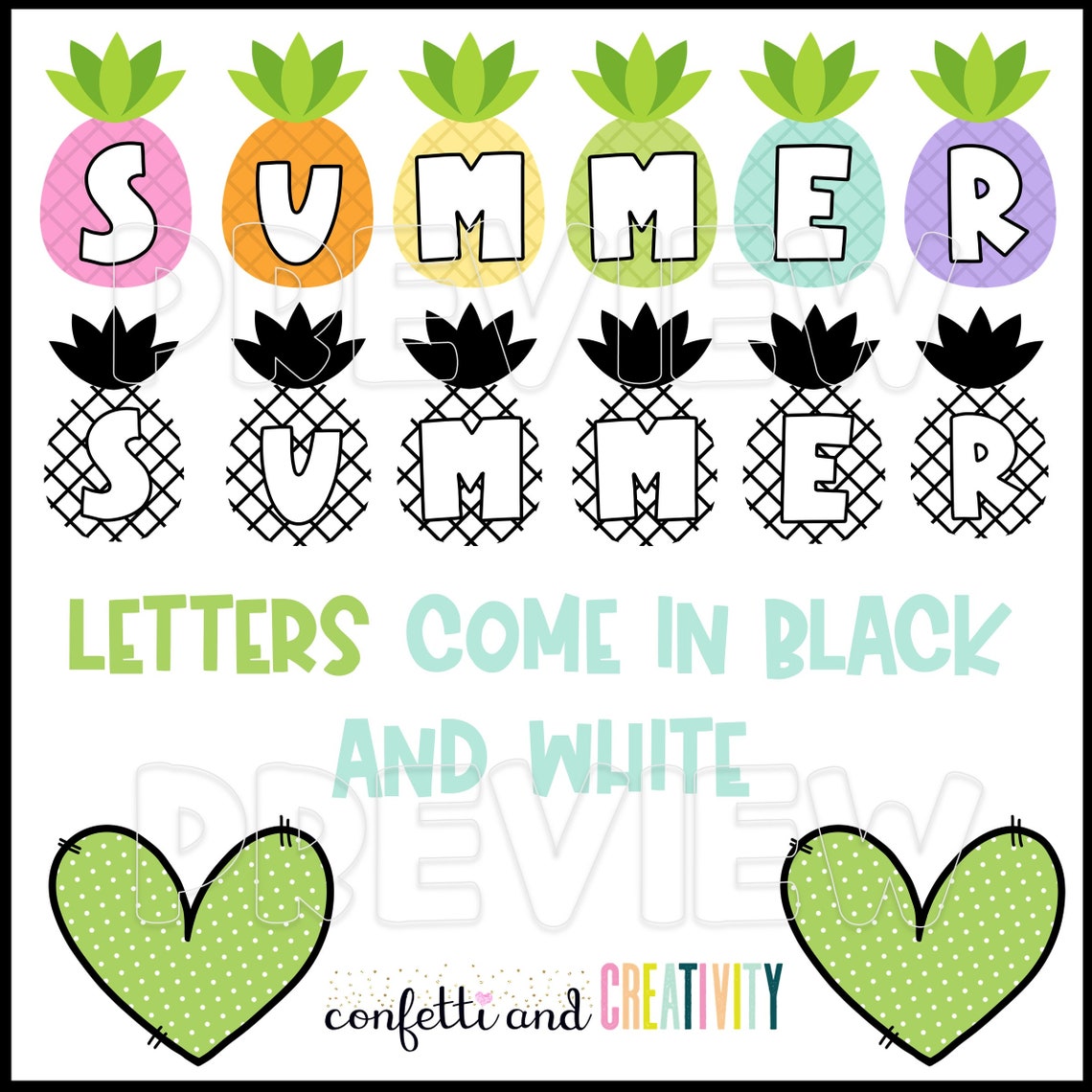 SUMMER Bulletin Board Pineapple Summer Bulletin Board - Etsy