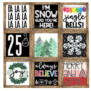 CHRISTMAS Bulletin Board Posters | Christmas Classroom Printable ...