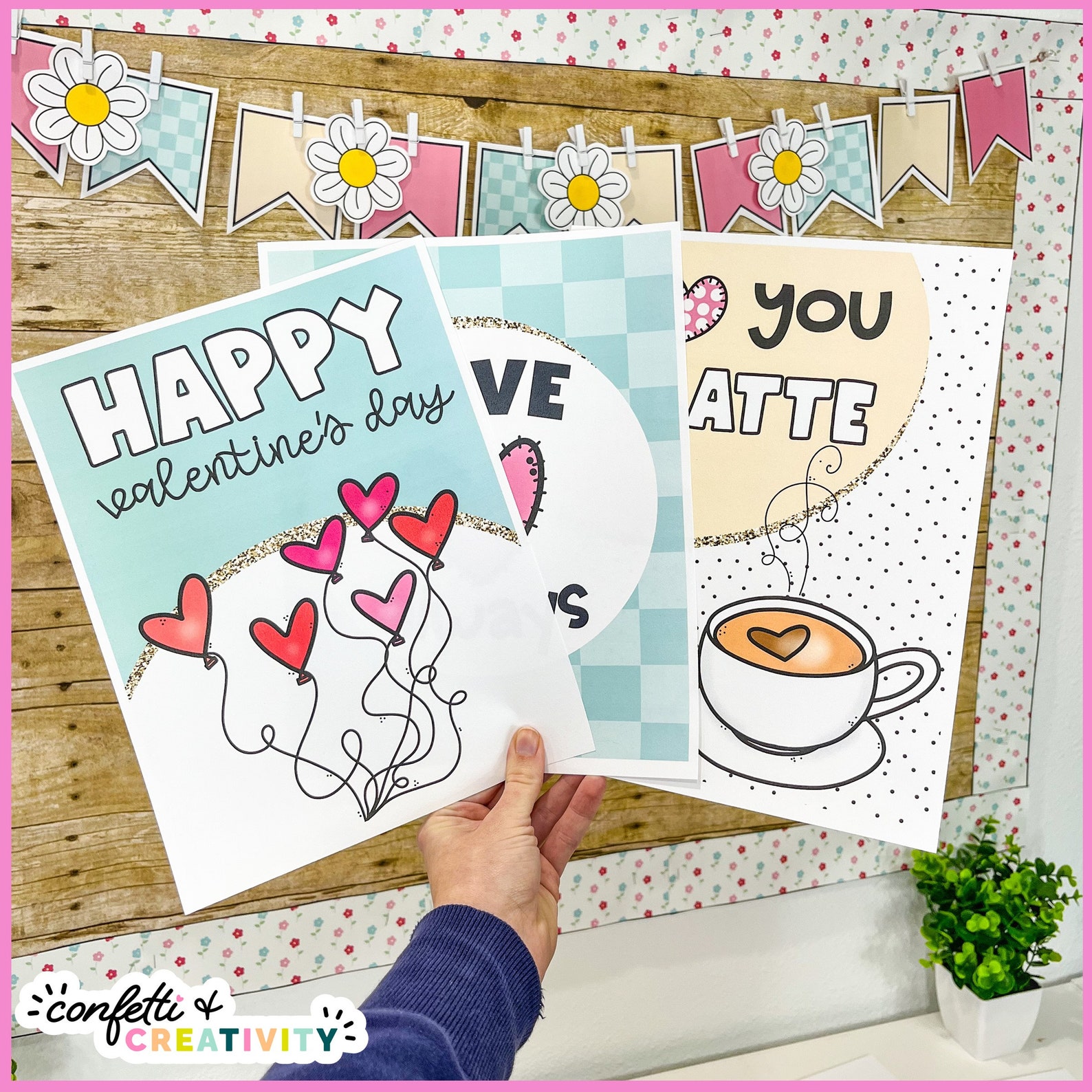 Valentine's Day Bulletin Board Posters: Classroom Decor (digital ...