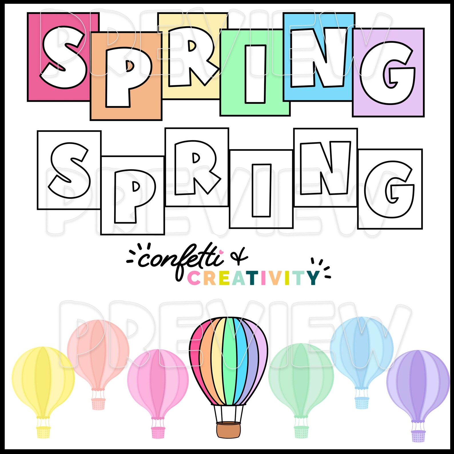 SPRING Bulletin Board Spring Classroom Bulletin Board Kit - Etsy