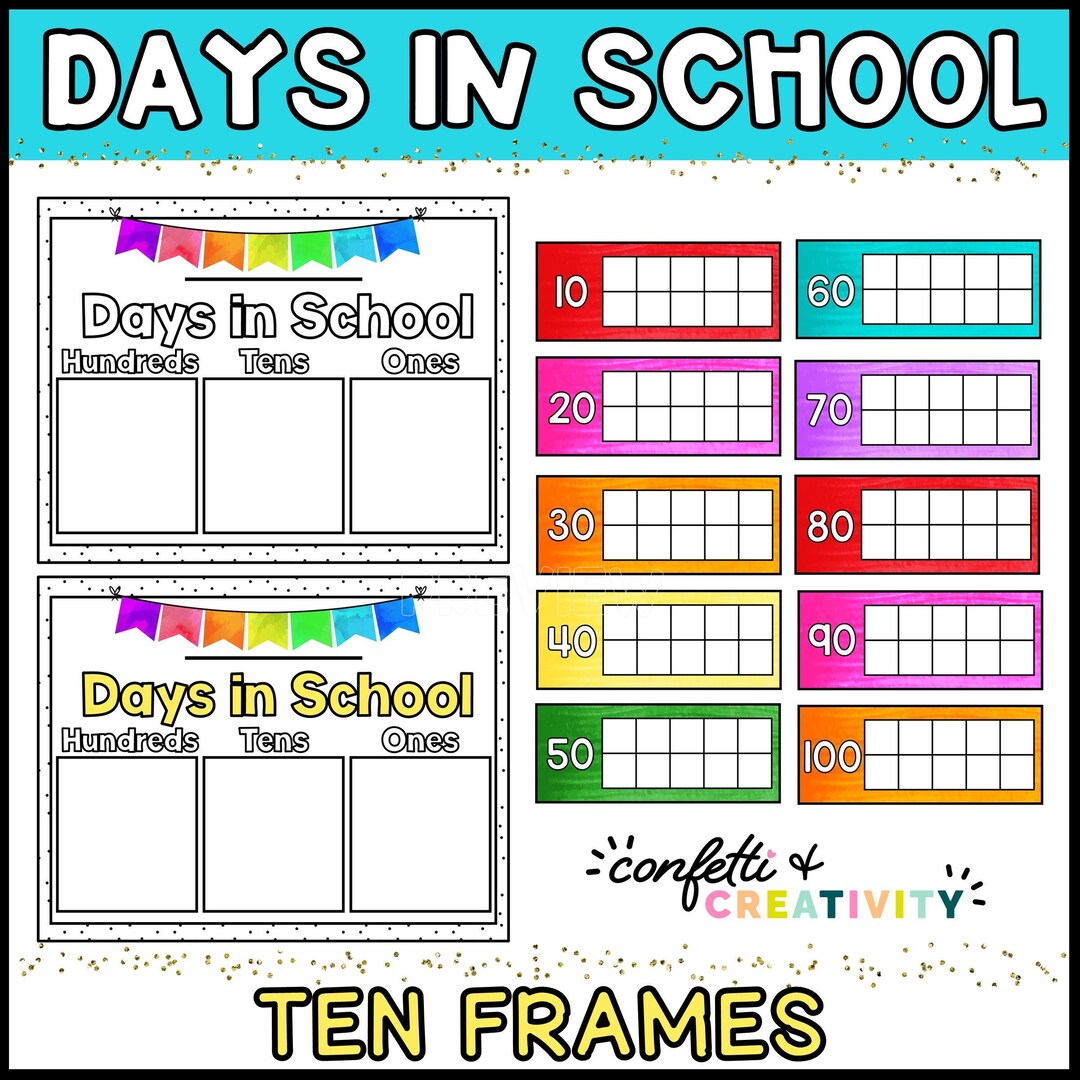 Classroom Days at School Posters | Days at School Tally | Days of ...