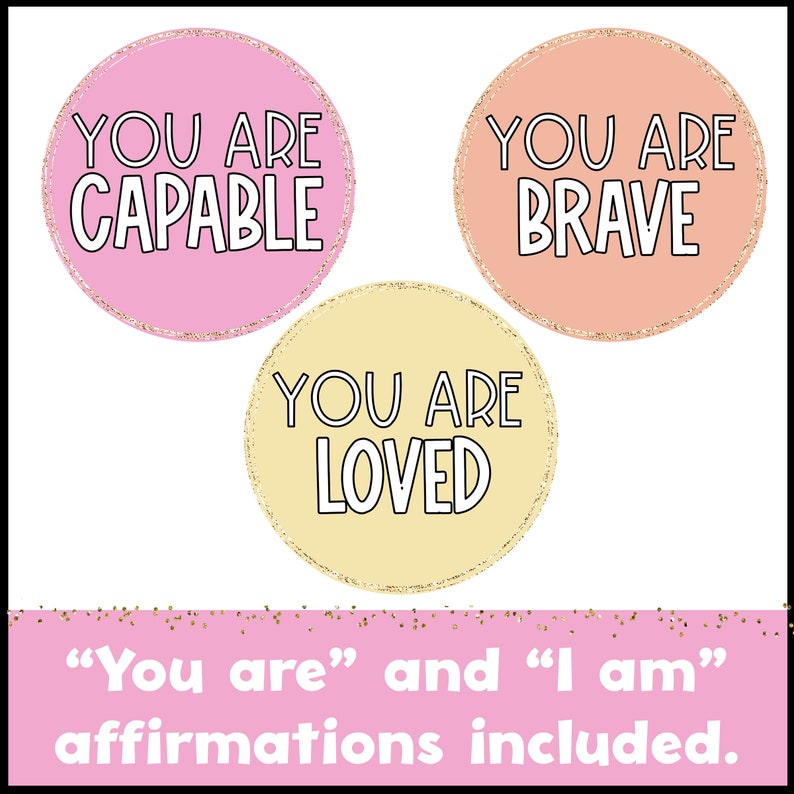 Retro Classroom Affirmation Station: Positive Adjectives (digital ...