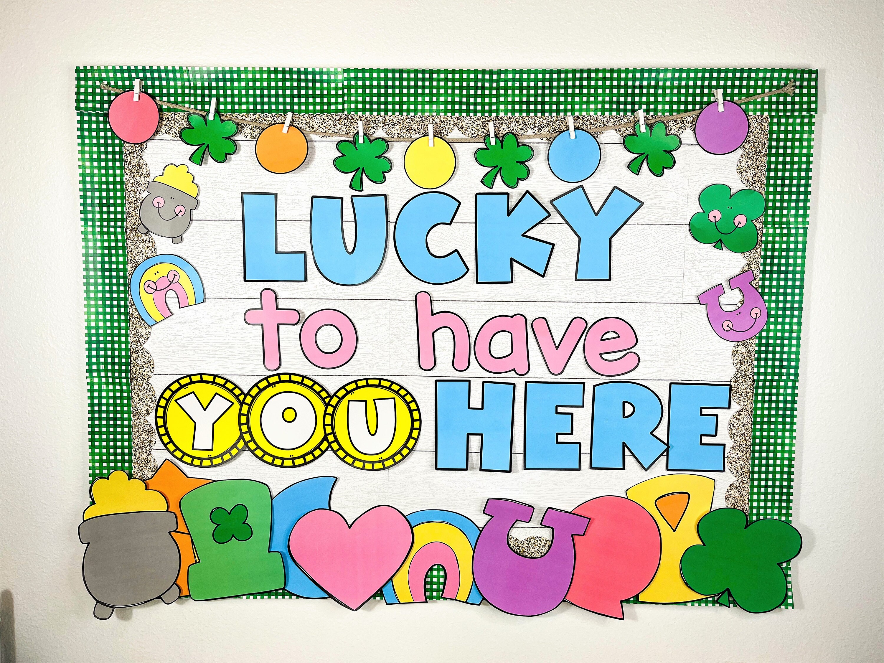 St. Patrick's Day Bulletin Board Kit: March Classroom Decor (digital ...