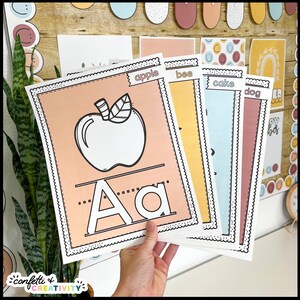 Neutral Classroom Alphabet Posters | Alphabet Display | Animal Alphabet ...
