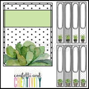 Plant Binder Covers and Spines: Editable Classroom Decor (digital ...