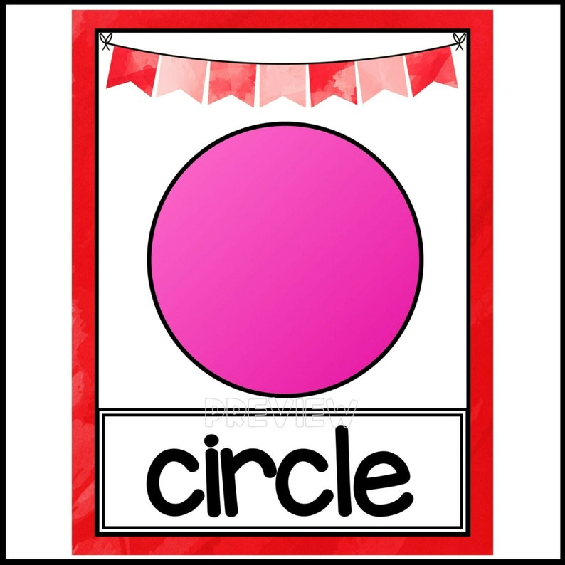 2d And 3d Shapes Posters For The Classroom Watercolor Etsy