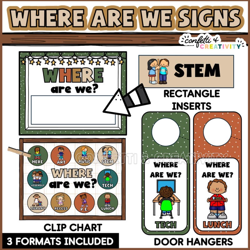 Classroom Door Signs - Etsy