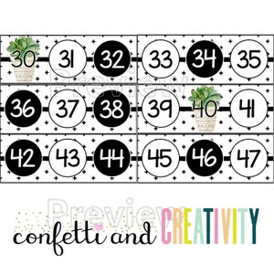 Plant Classroom Number Line | Plant Classroom Decor | Number Line for ...