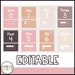 Classroom Number Posters With Ten Frames 0-20 Boho Neutral Classroom ...