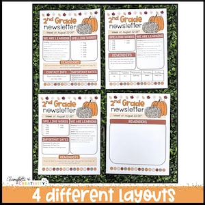 Editable Fall Classroom Newsletter Template (digital Download) - Etsy