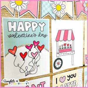Valentine's Day Bulletin Board Posters | Valentine's Day Classroom ...